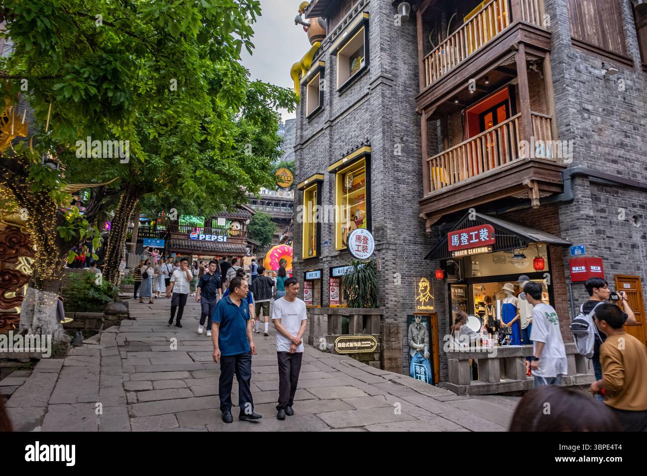 Chongqing, China - May 08, 2025. Chongqing Historic Old Street Shibati ...