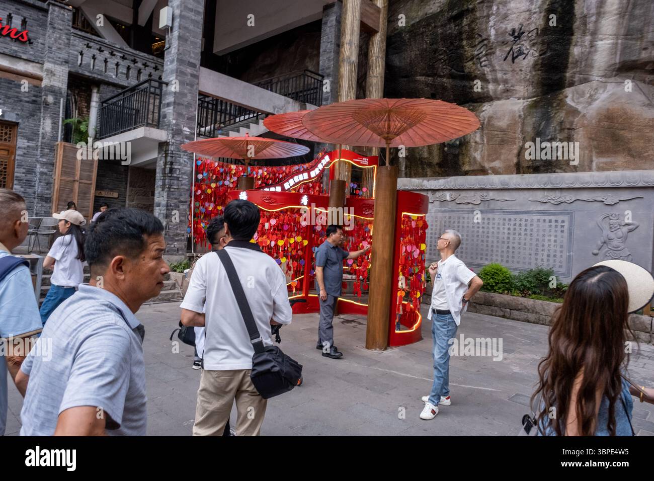 Chongqing, China - May 08, 2025. Chongqing Historic Old Street Shibati ...