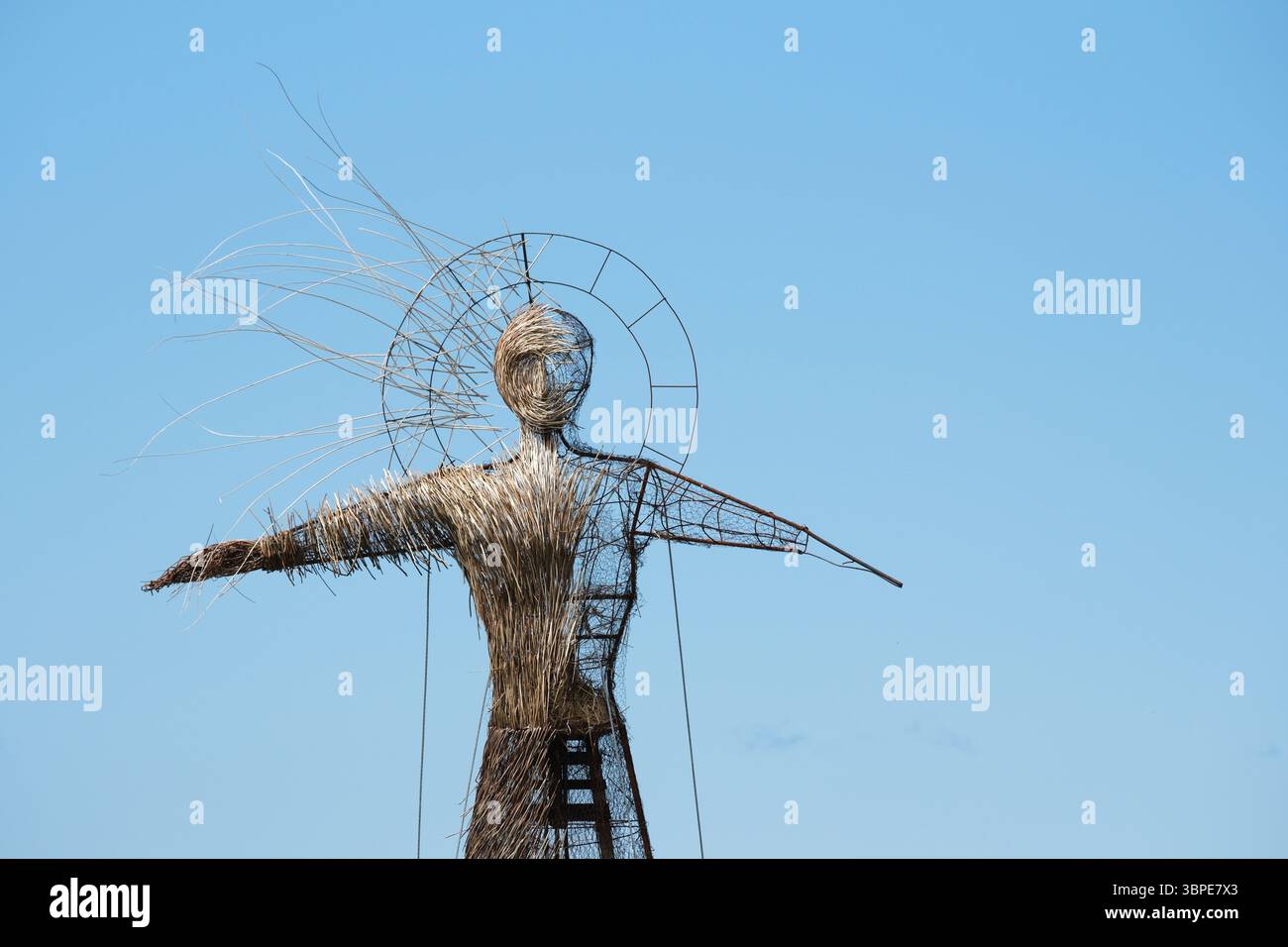 Wicker Man effigy at Burrow Head in Galloway Scotland in summer 2025 on ...