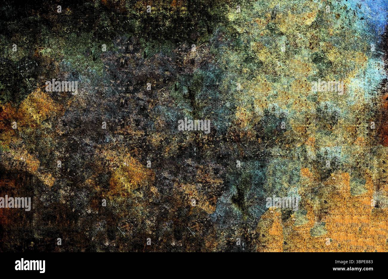 Grunge rusty scratched metal background showing corrosion and oxidation ...
