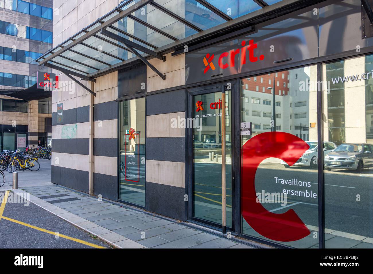 Exterior view of a Crit agency. The Crit group is a French temporary ...