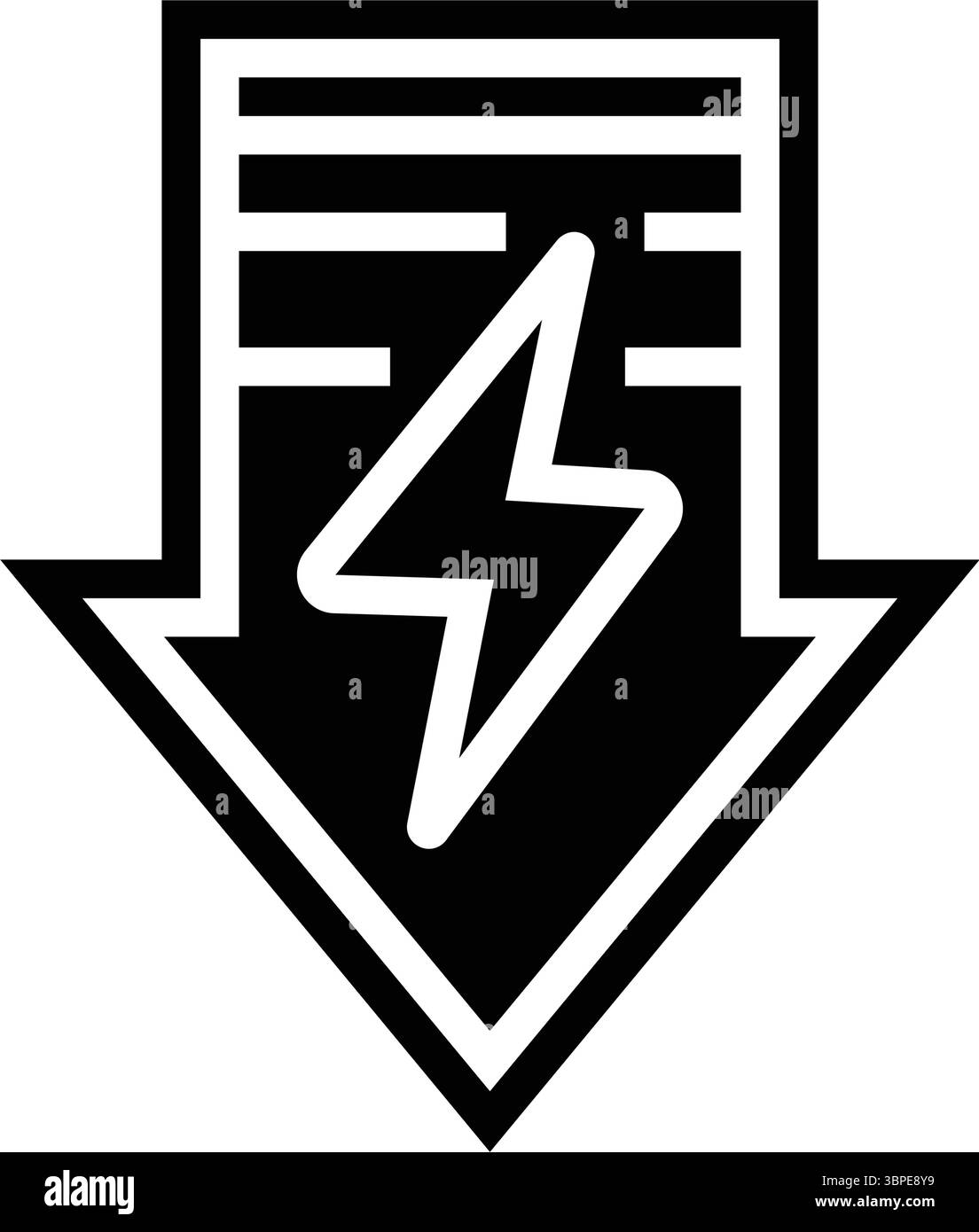 low voltage glyph icon vector illustration Stock Vector Image & Art - Alamy
