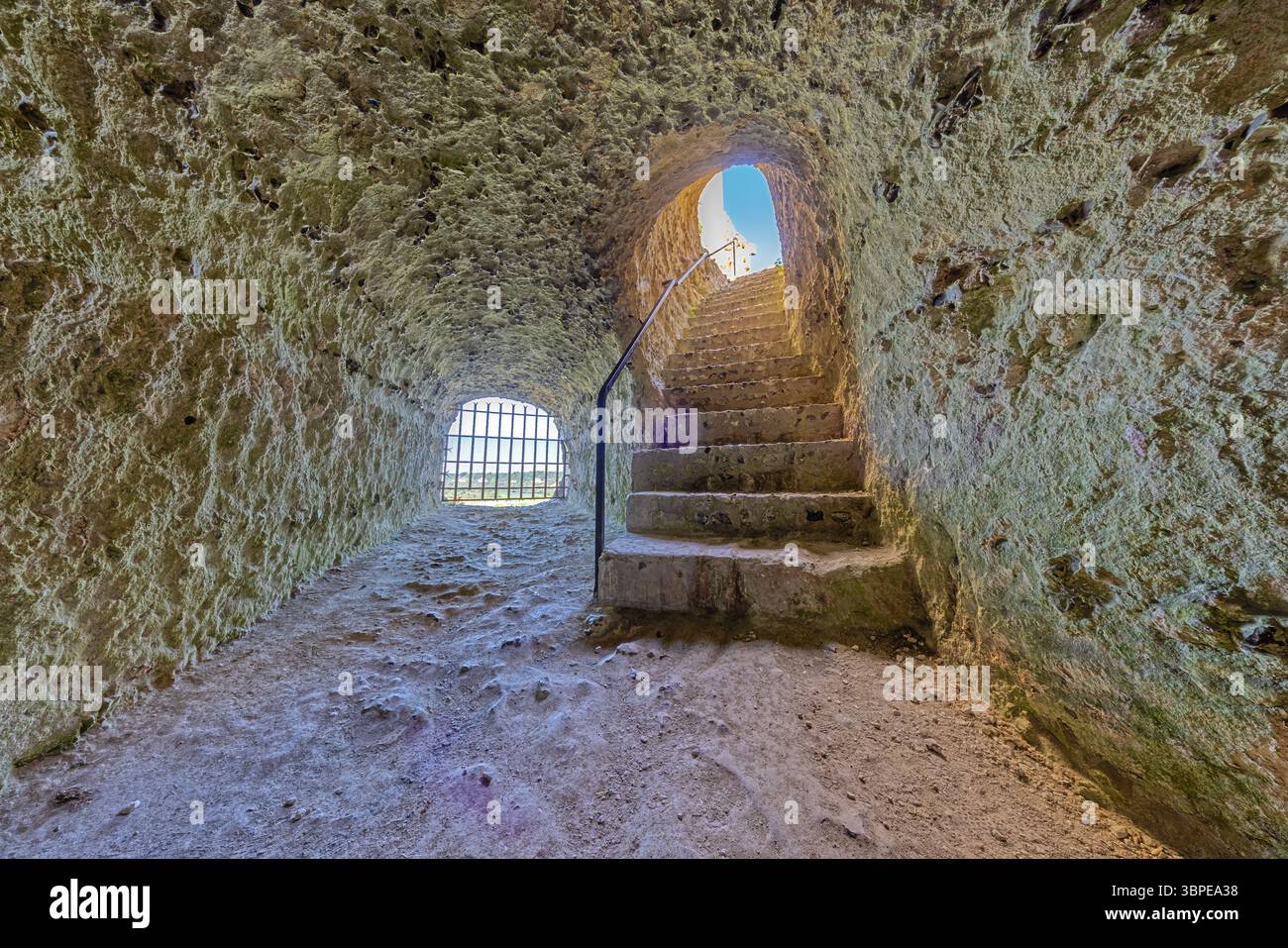 The basement under the governor's quarters in Chateau Gaillard, a ...