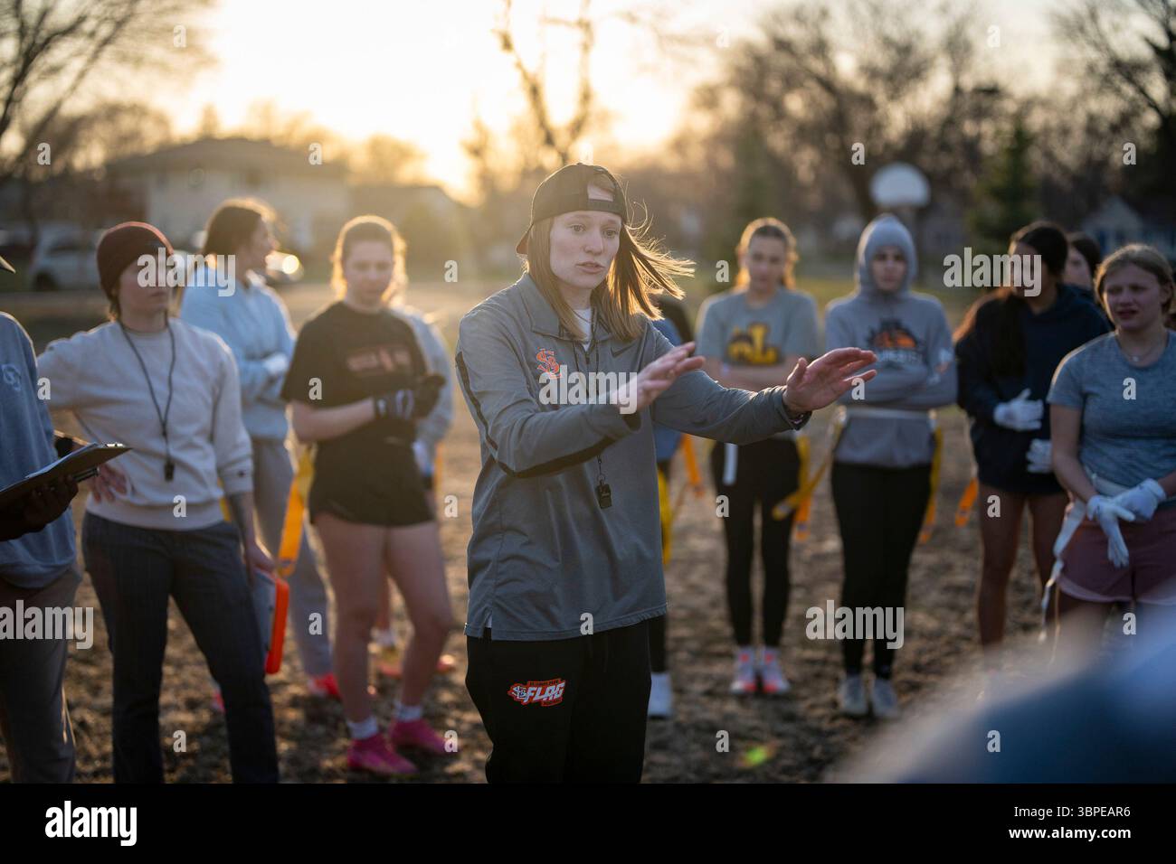 Coach Kayla Ross give directions during practice in St. Louis Park ...