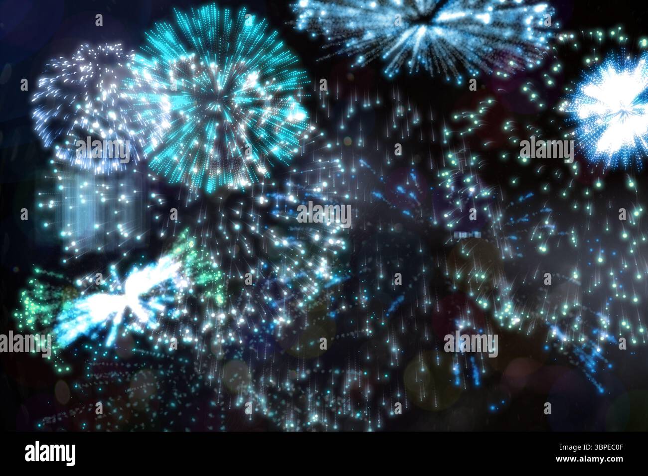 Fireworks motion graphics night background hi-res stock photography and ...