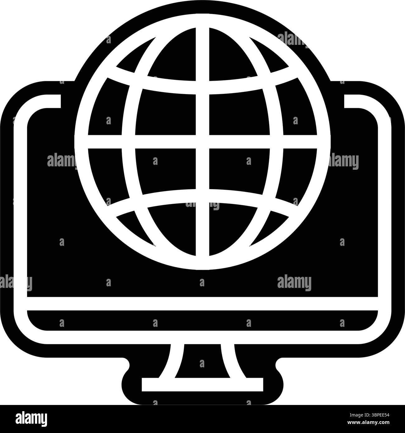 remote access glyph icon vector illustration Stock Vector Image & Art ...