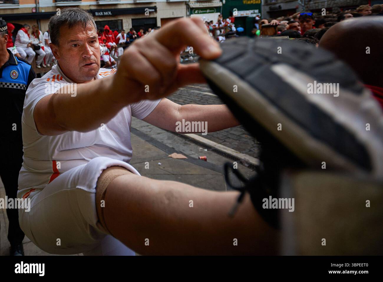 Pamplona, Spain. 08th July, 2025. Juan Pedro Lecuona, a seasoned bull ...