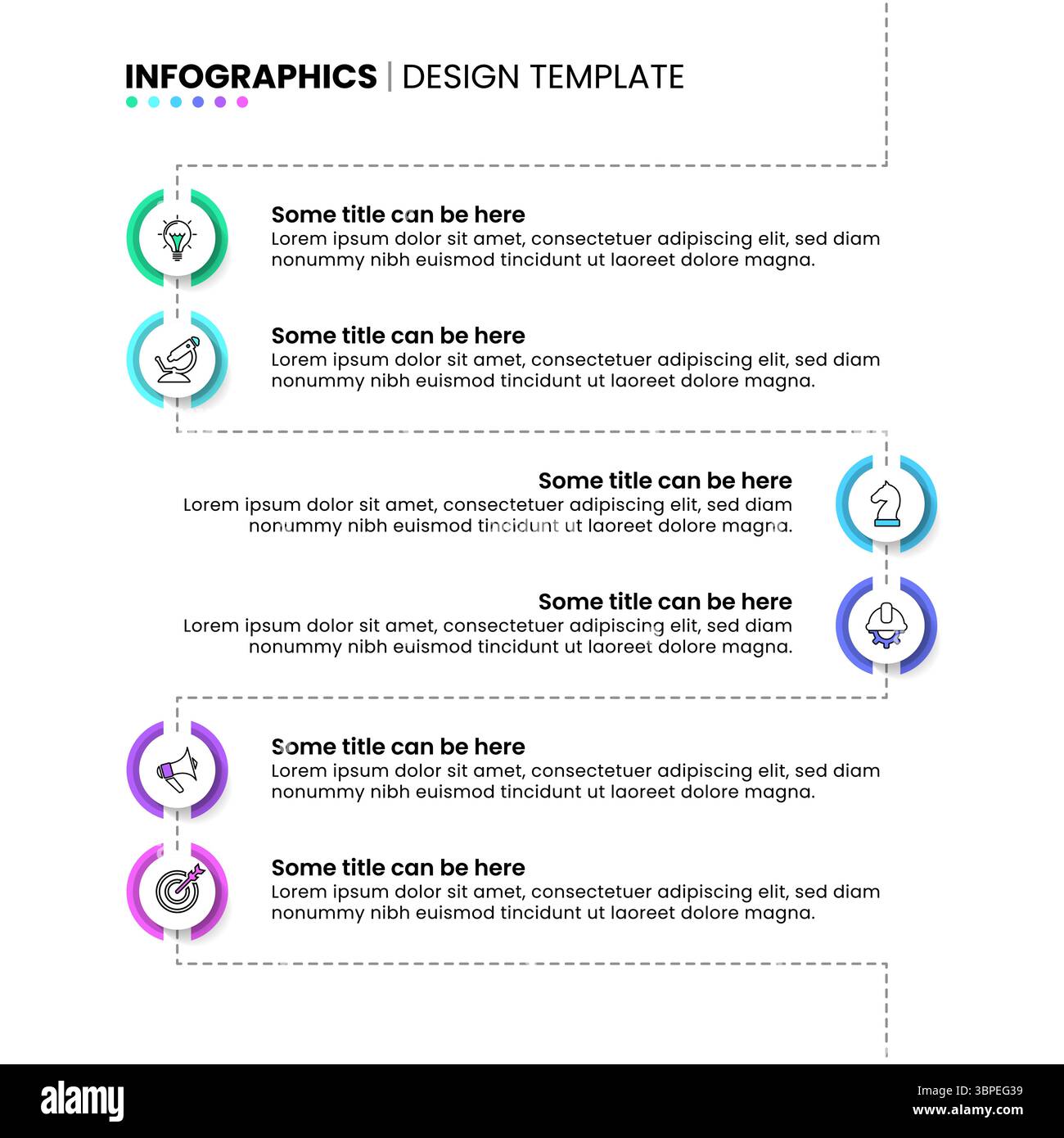Infographic template with icons and 6 options or steps. Line. Can be ...