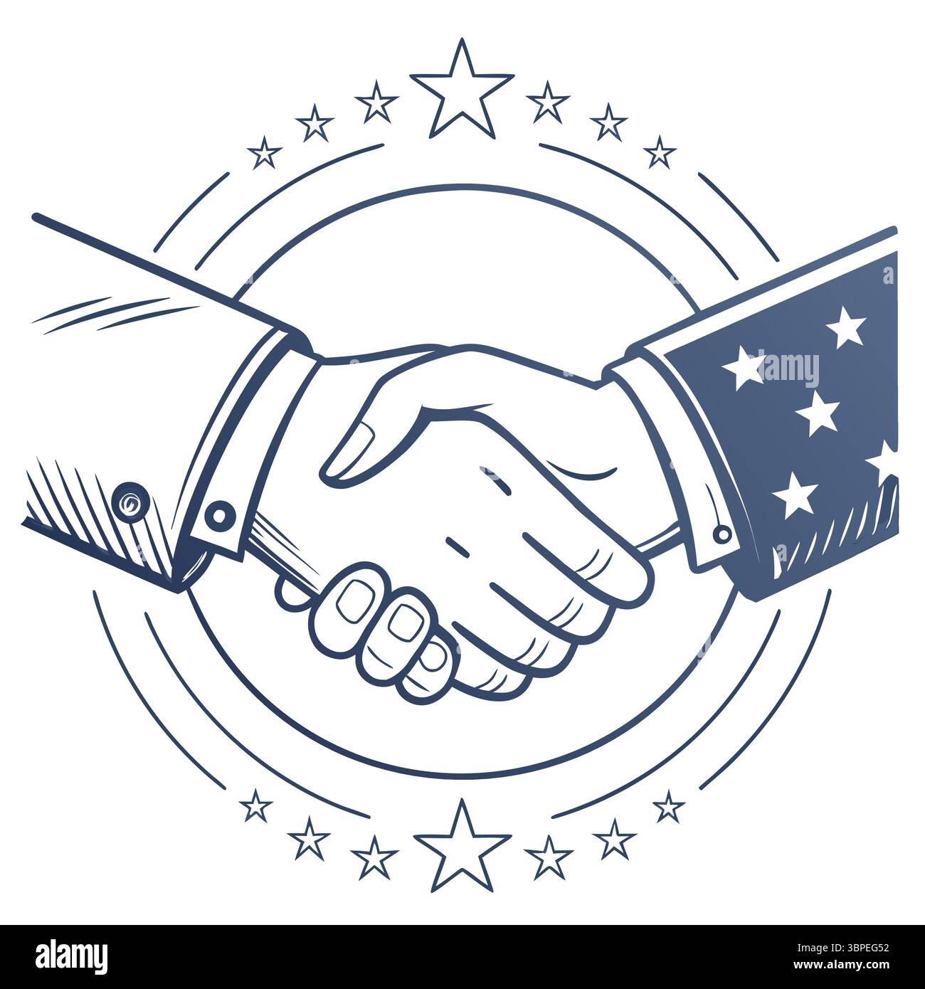 Global Business Partnership Handshake International Deal Agreement ...