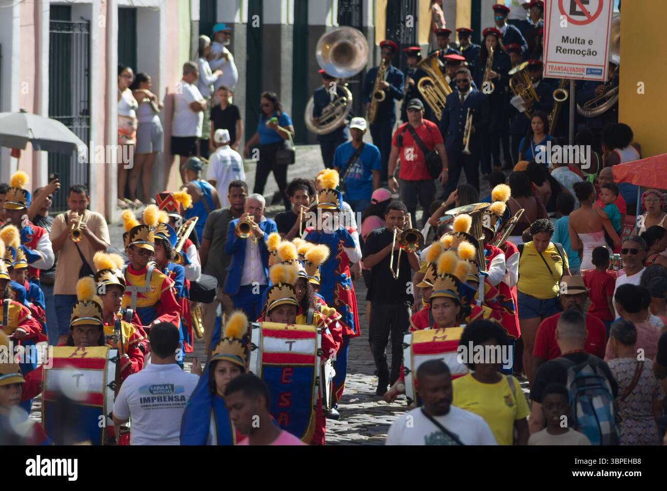 Salvador, Bahia, Brazil - July 02, 2025: Students are seen playing a ...