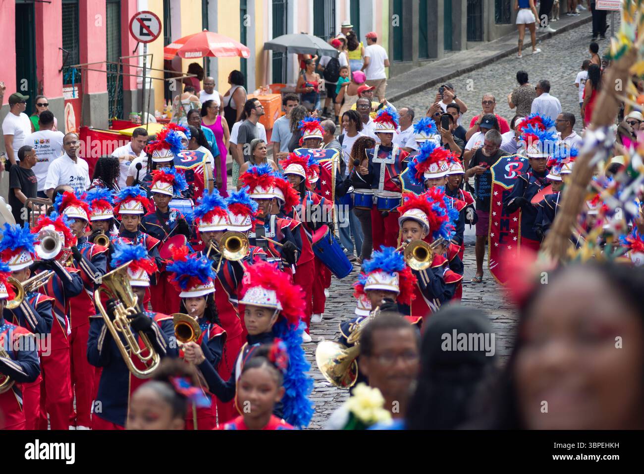 Salvador, Bahia, Brazil - July 02, 2025: Public school students are ...