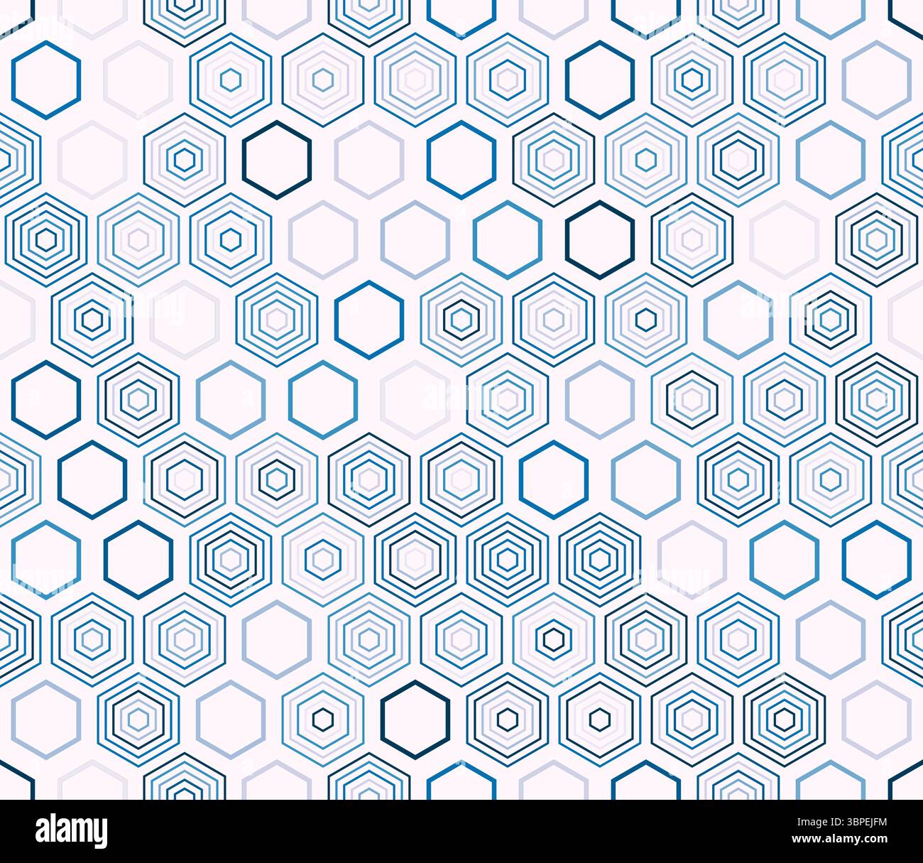 Tileable hexagon pattern. Geometric elements of varied style and color. Hexagonal shapes ...