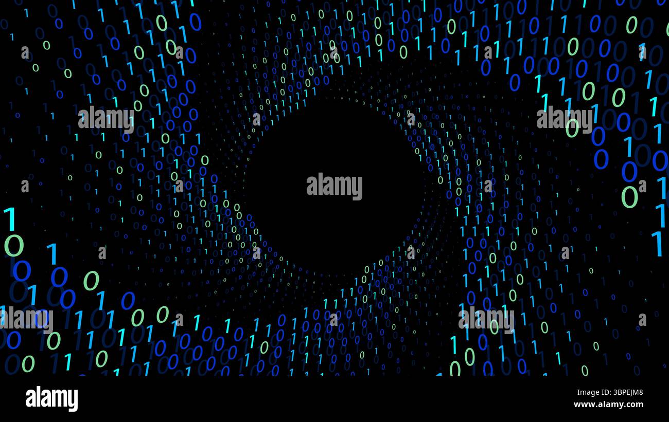Forming digital vortex binary code hi-res stock photography and images ...
