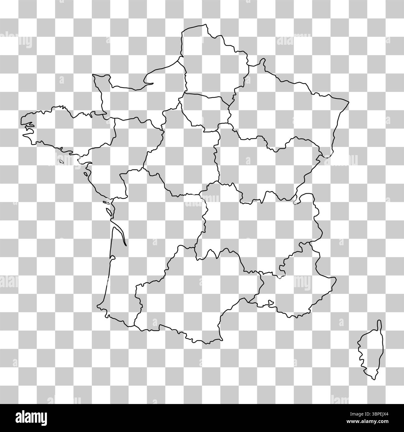 France map symbol shape, travel web flat concept icon symbol vector ...