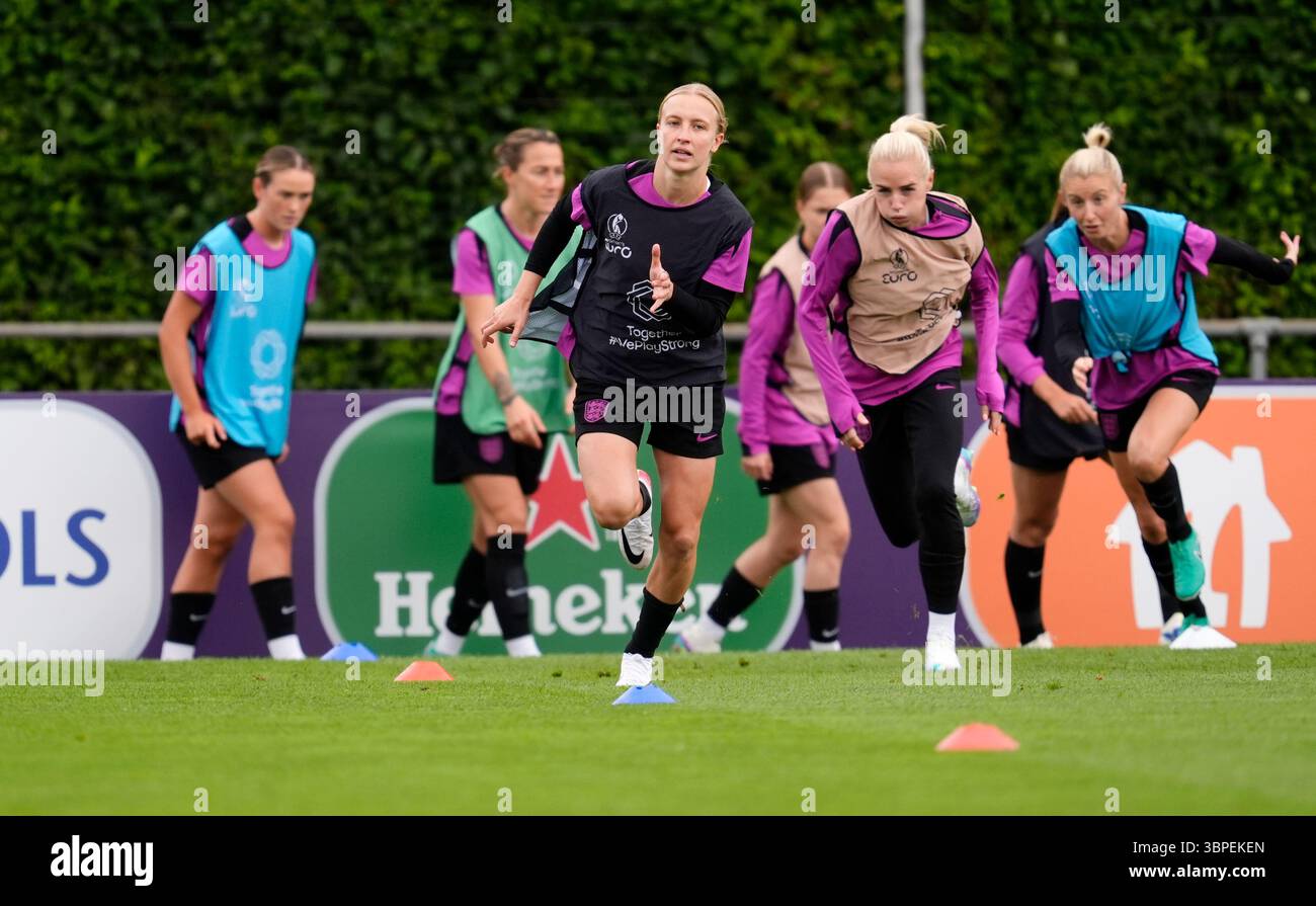England's Aggie Beever-Jones during a training session at the ...