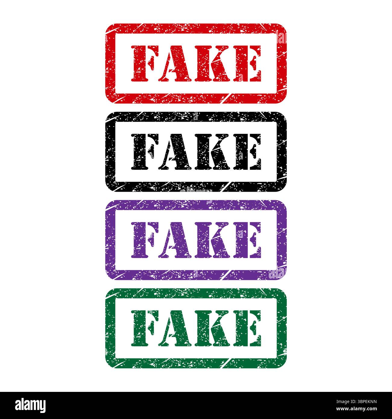 Set of Fake stamp symbol, label sticker sign button, text banner vector ...