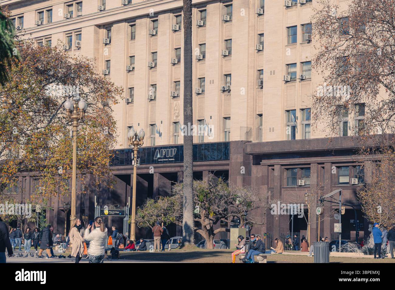 Buenos Aires, Argentina. Juny 29, 2025. Federal Administration of Public Income main building ...