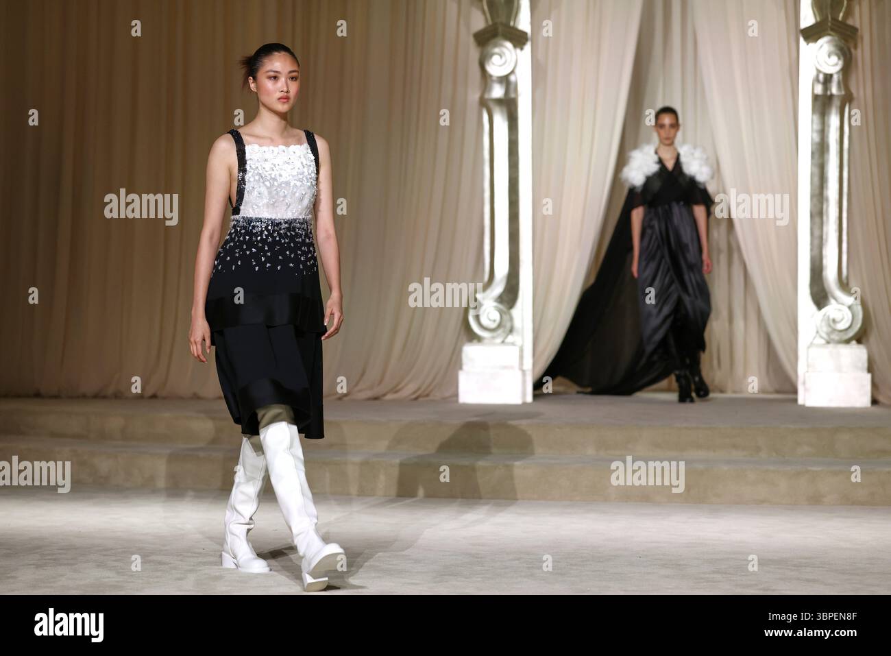 Models wear creations as part of the Chanel Fall-Winter 2025/26 Haute ...