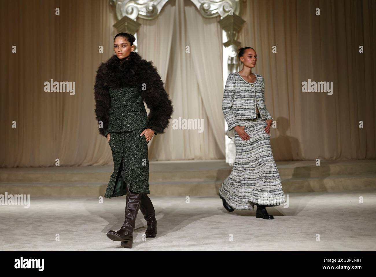 Models wear creations as part of the Chanel Fall-Winter 2025/26 Haute ...