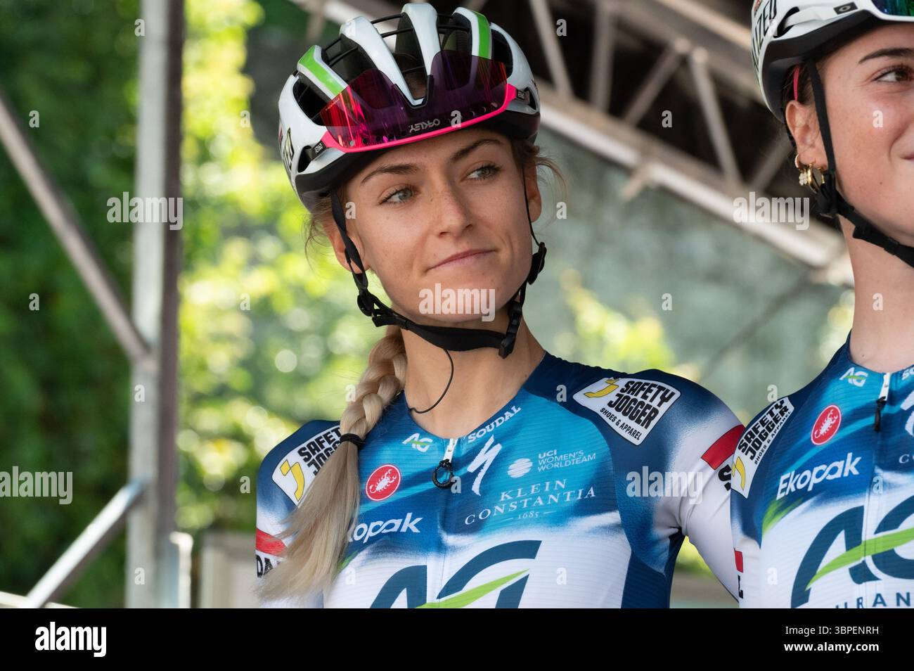 Aprica, Italy. 08th July, 2025. Urska Zigart, team AG Insurance-Soudal Credit: Independent Photo ...