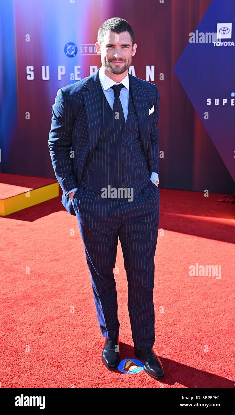 David Corenswet arriving to DC Studios’ “Superman”world premiere held ...