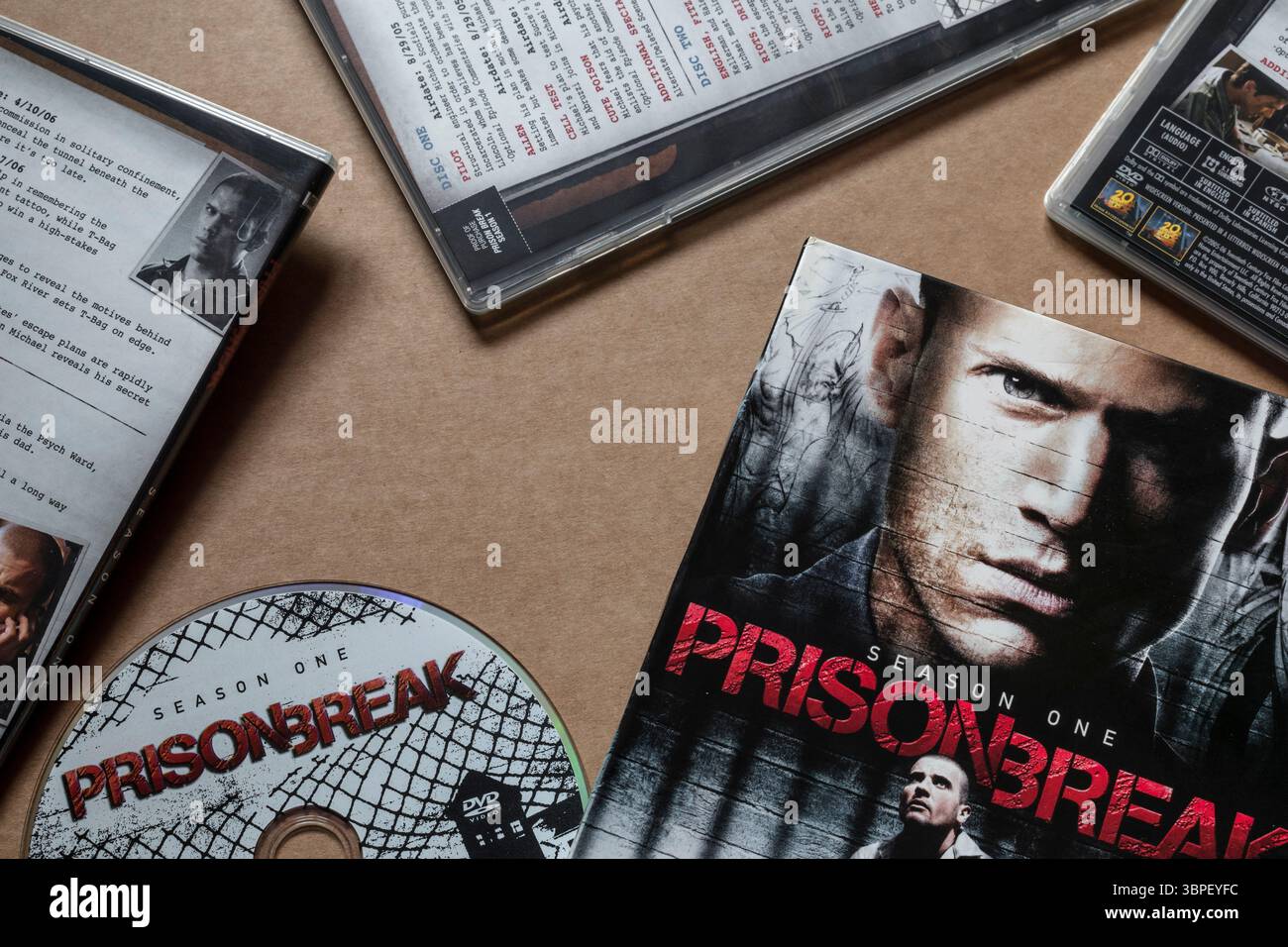 Prison Break season one DVD cover featuring Wentworth Miller with ...