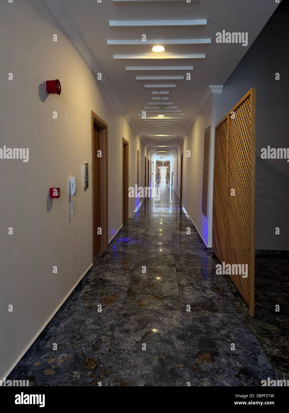 Spacious hotel corridor. Comfort, design and hospitality of the highest ...