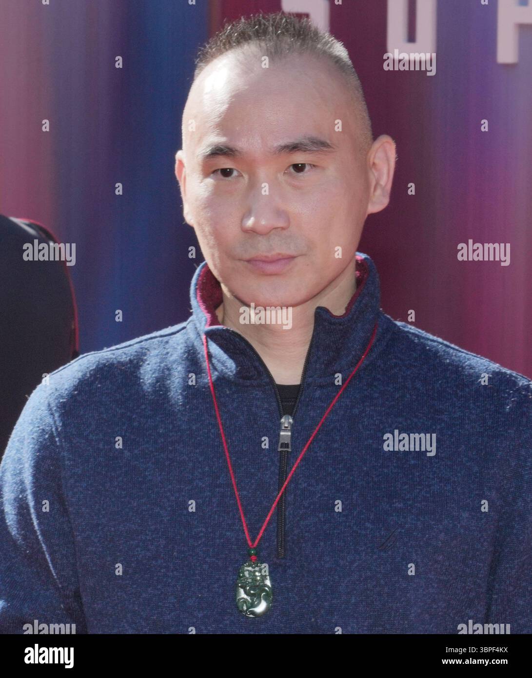 James Liao arrives at the Warner Bros. SUPERMAN Los Angeles Premiere ...