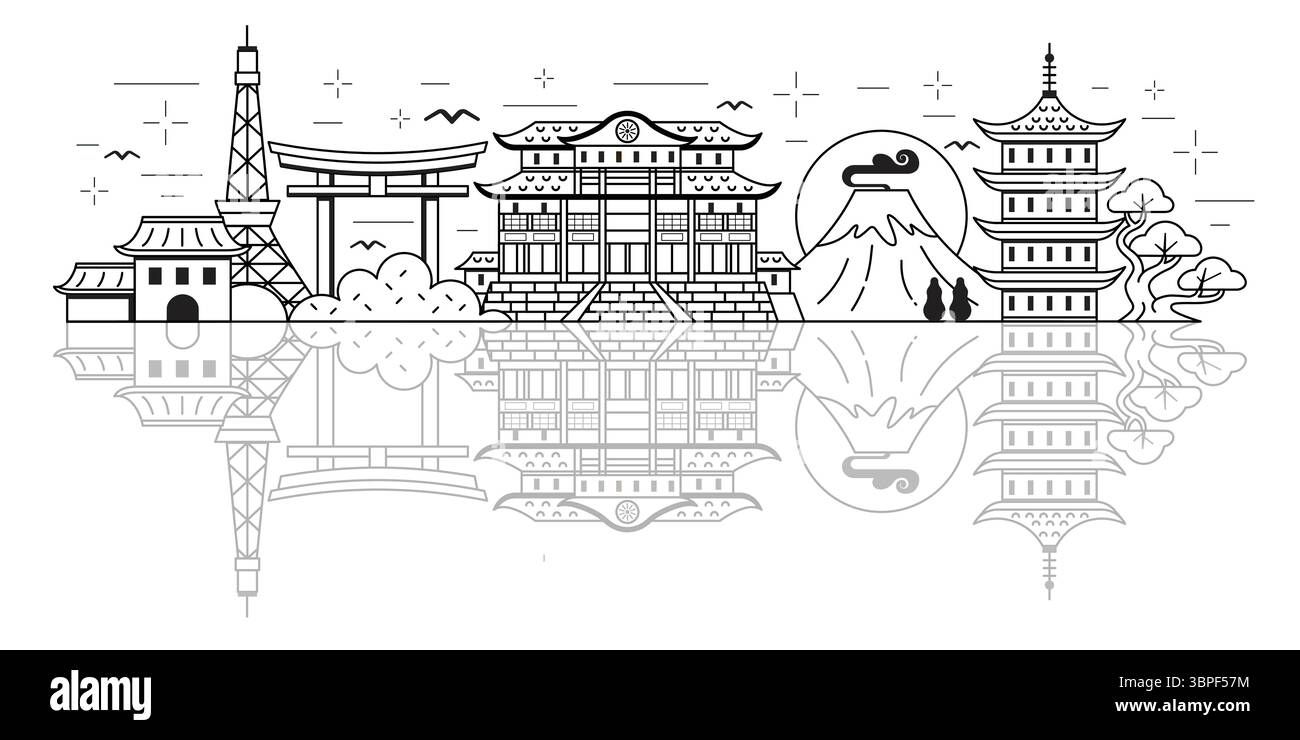 Popular skyline Stock Vector Images - Alamy