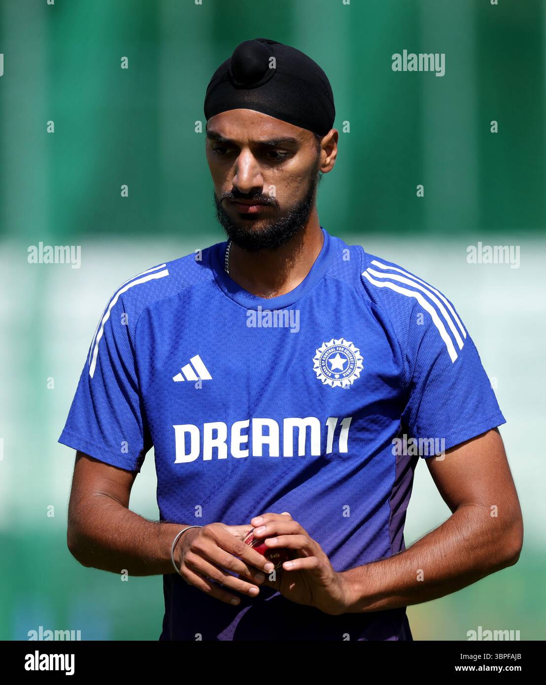 India's Arshdeep Singh during a nets session at Lord's Cricket Ground ...
