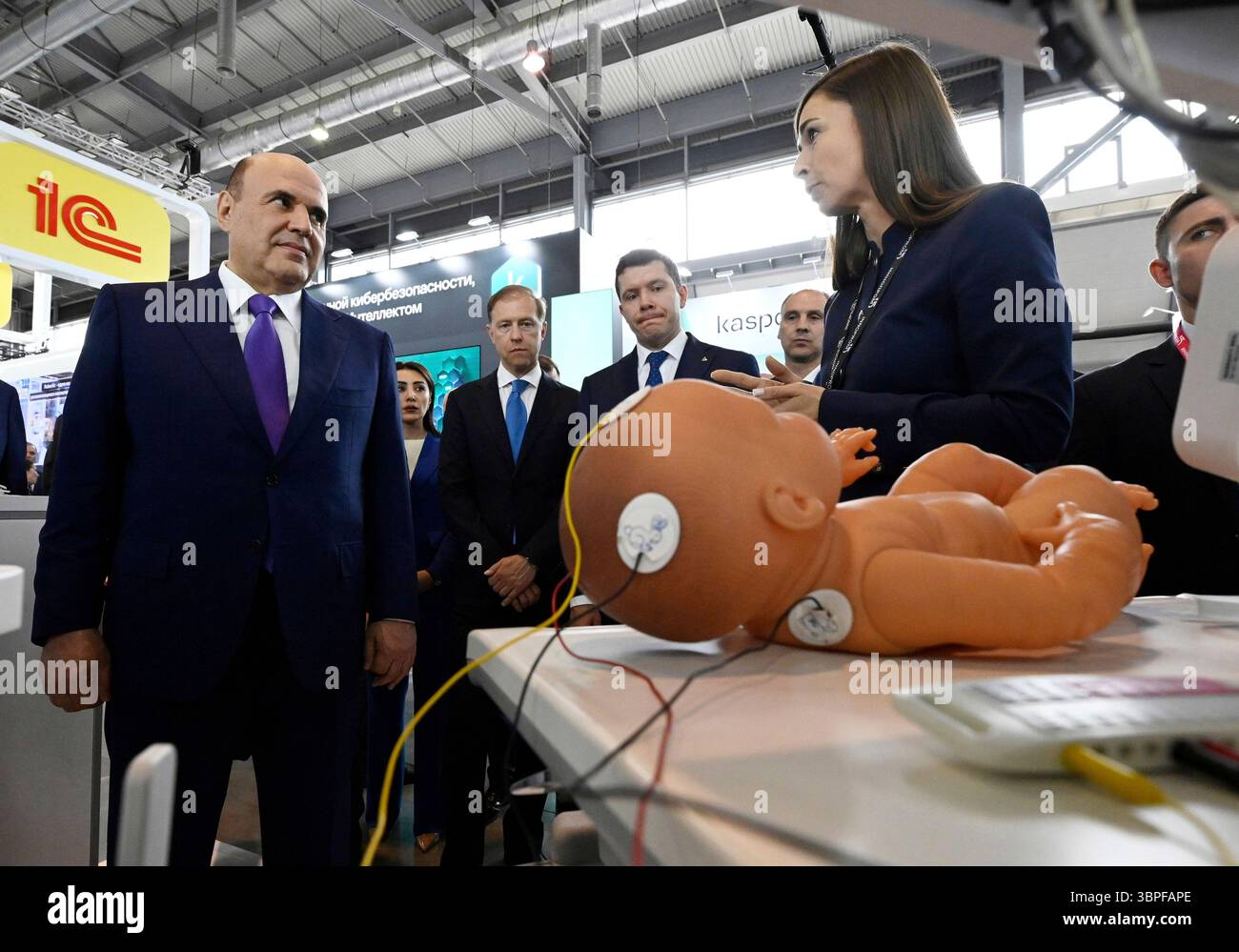 Russian Prime Minister Mikhail Mishustin visits the 2025 Innoprom ...