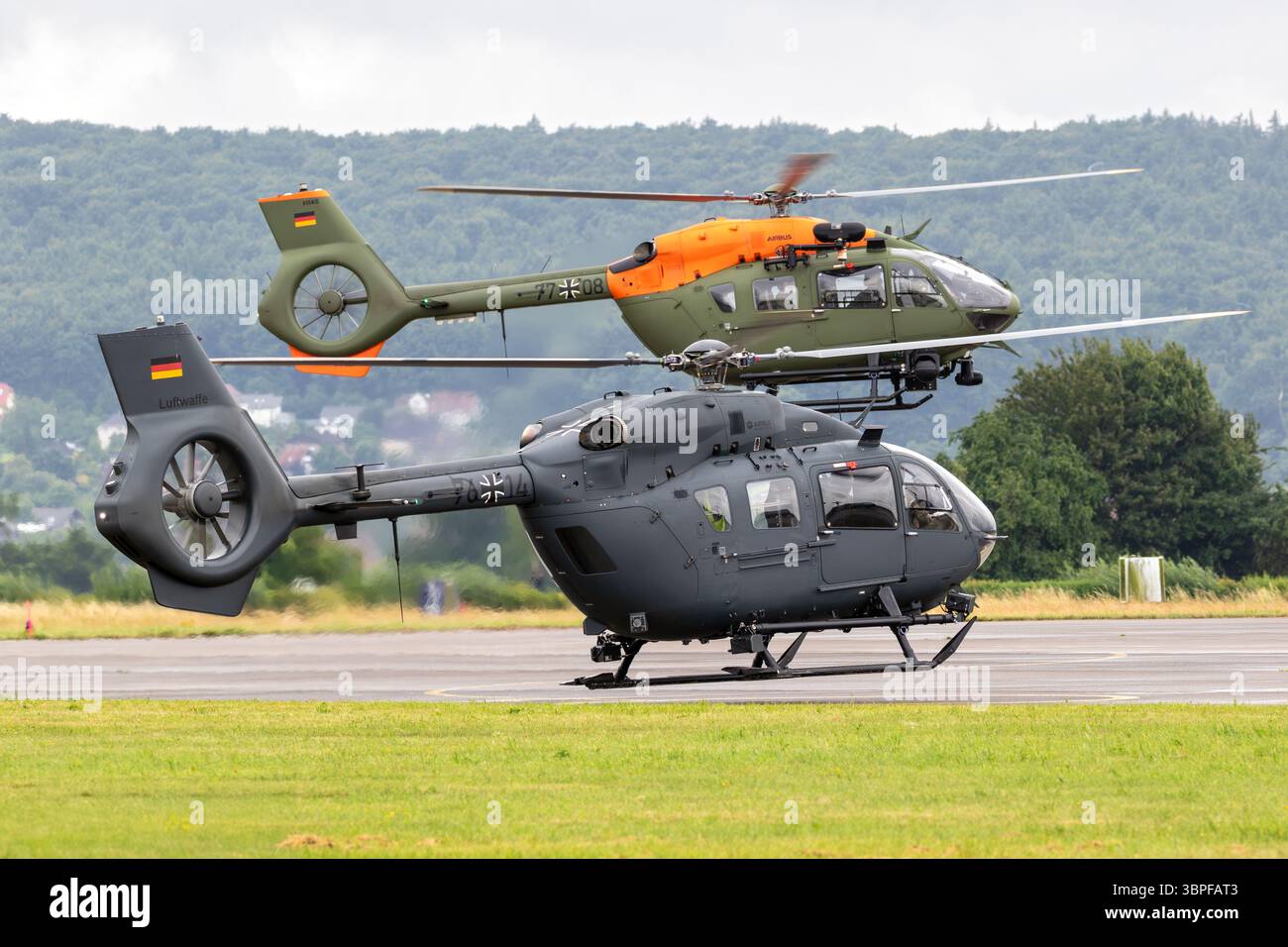 Airbus H145M military helicopter from the German Air Force at Buckeburgf Fliegerhorst. Germany ...