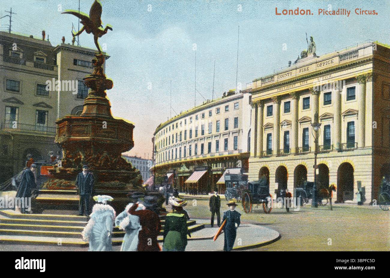 Vintage postcard, Picaddilly circus, London Stock Photo - Alamy