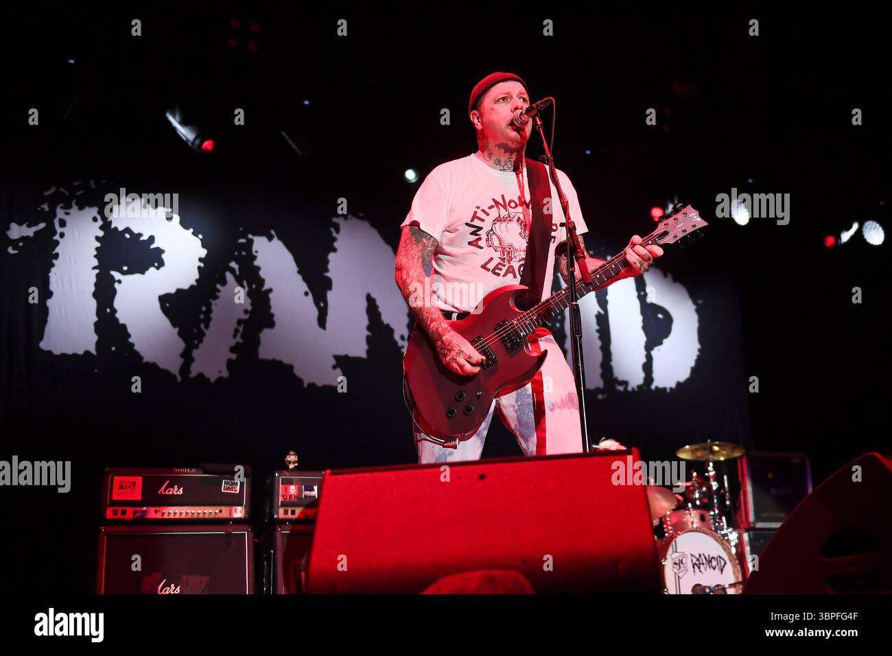 LONDON, ENGLAND - JUNE 20: Lars Frederiksen of ‘Rancid’ performing at ...
