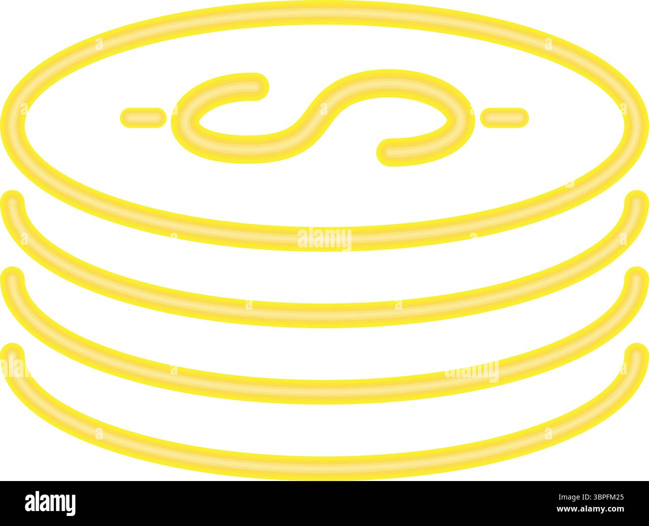 Neon money coin in Cut Out Stock Images & Pictures - Alamy