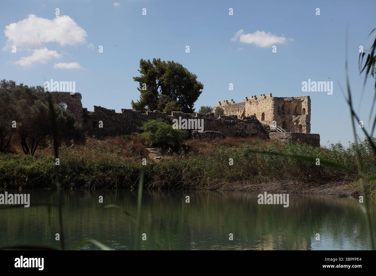 Binar Bashi on Tel Afek or Aphek a ruined 16th century Ottoman fortress ...