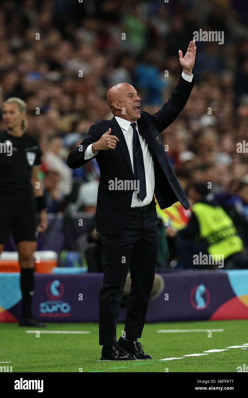Andrea Soncin Coach (Italy) during the UEFA European Womens ...