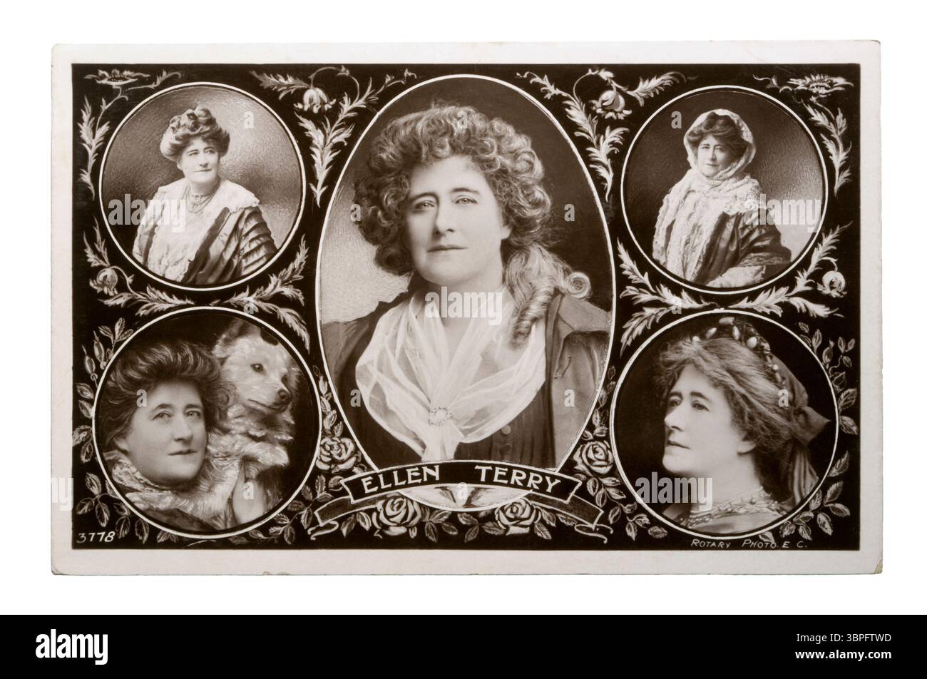 Postcard of Ellen Terry Stock Photo - Alamy