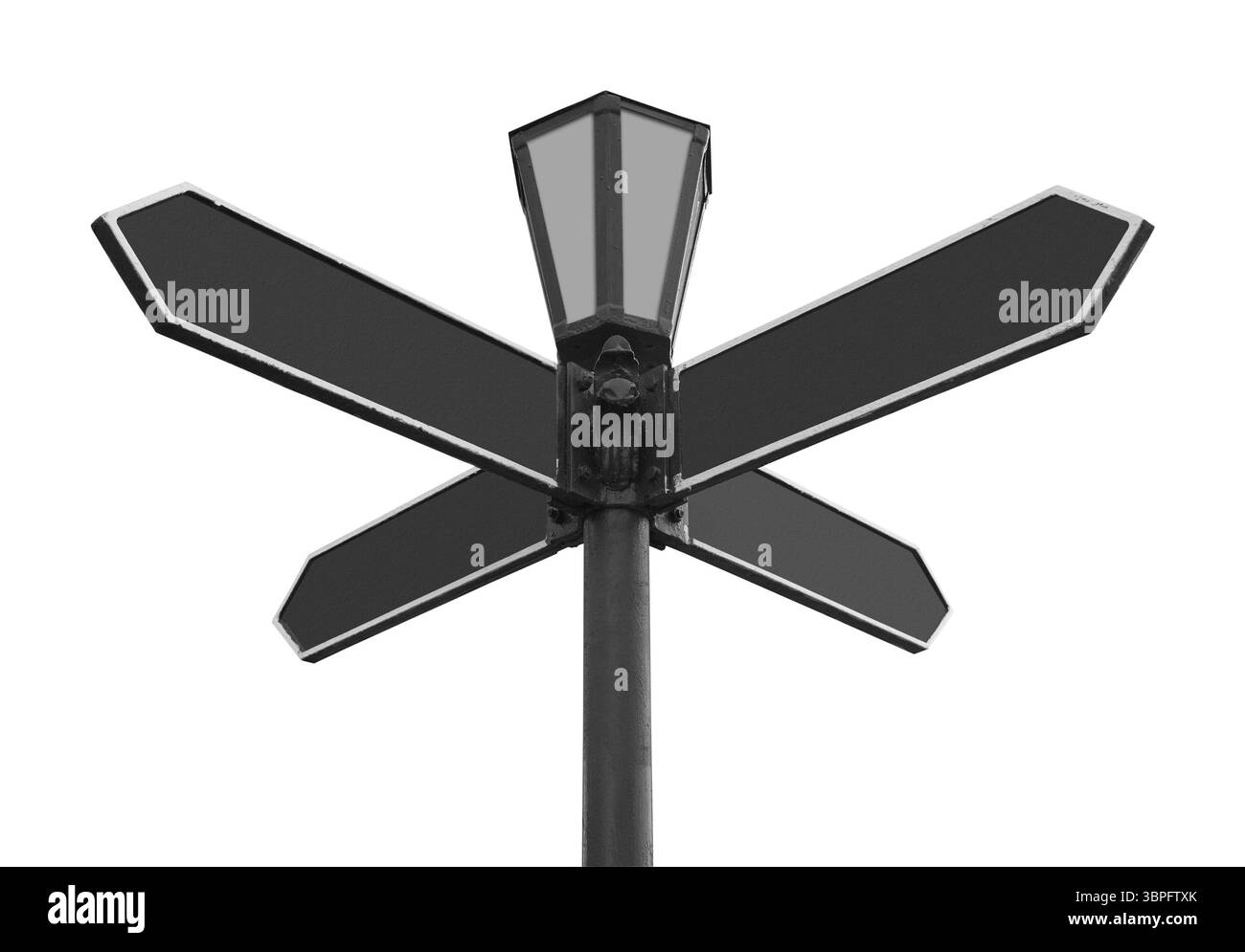 Blank Directional Arrow, isolated on withe Stock Photo - Alamy