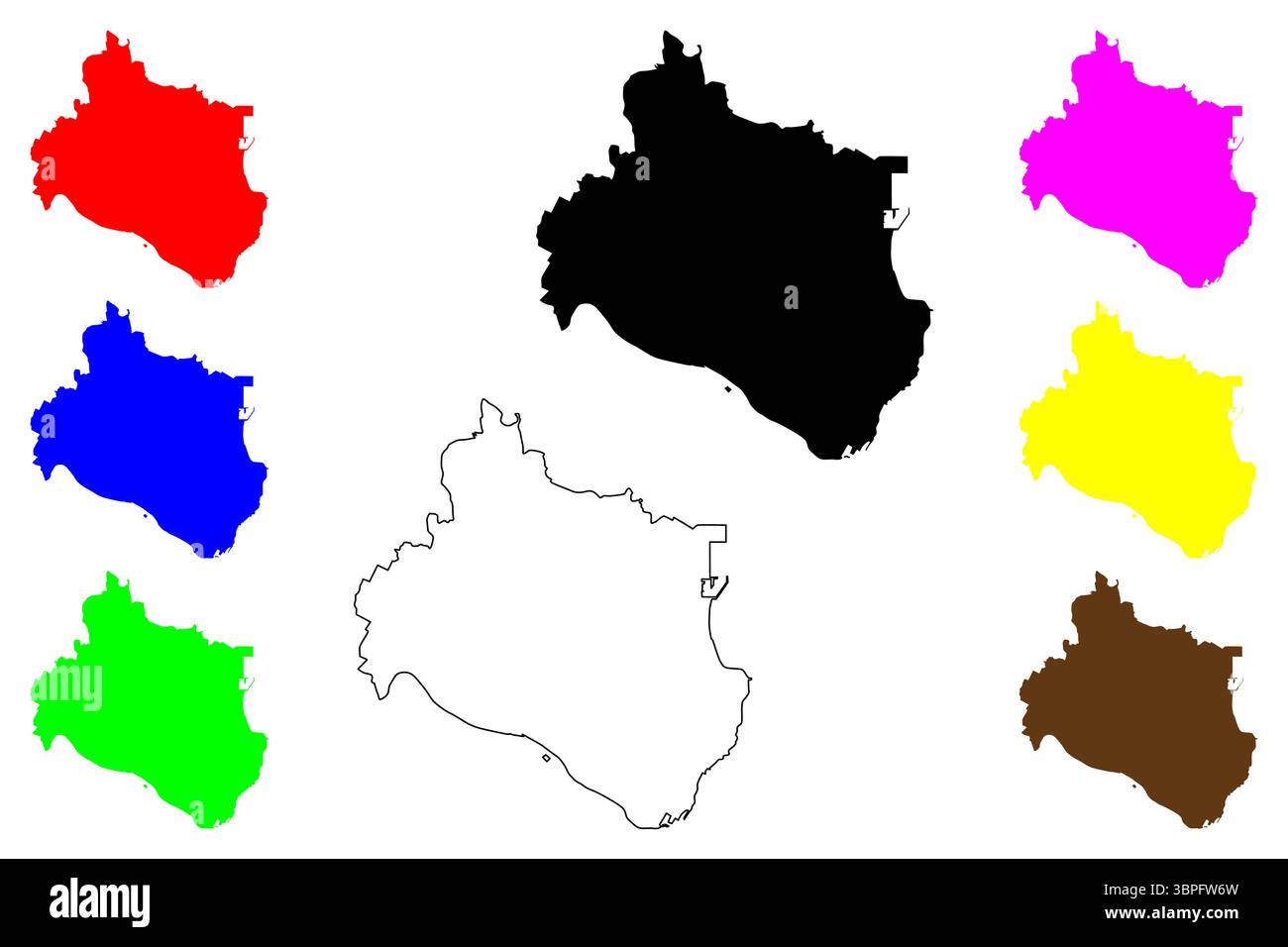 Hitachinaka city (Japan, Nihon-koku or Nippon-koku, Kanto region) map ...
