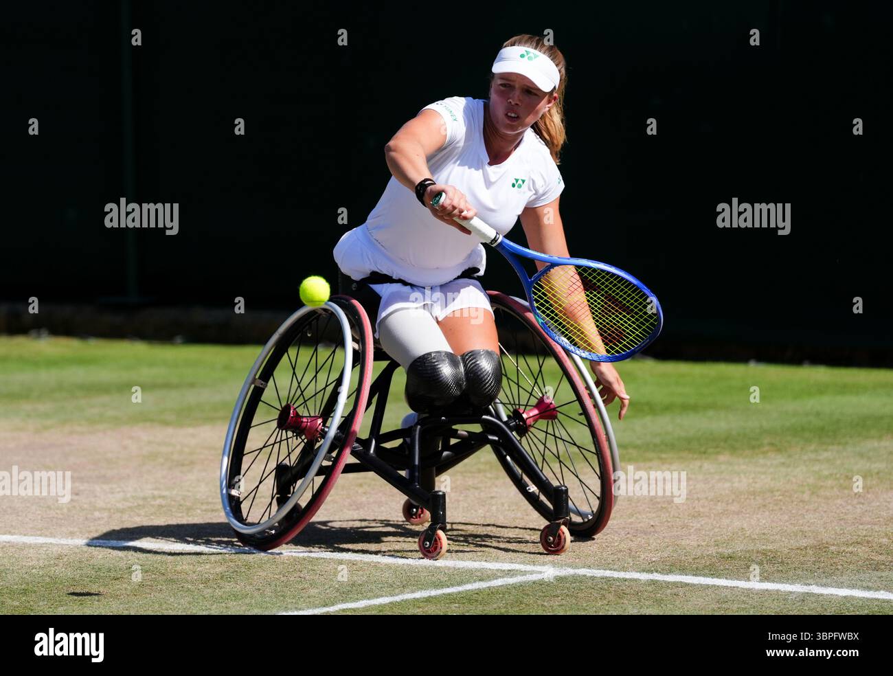 Lizzy De Greef during her Ladies' Wheelchair Singles match against ...