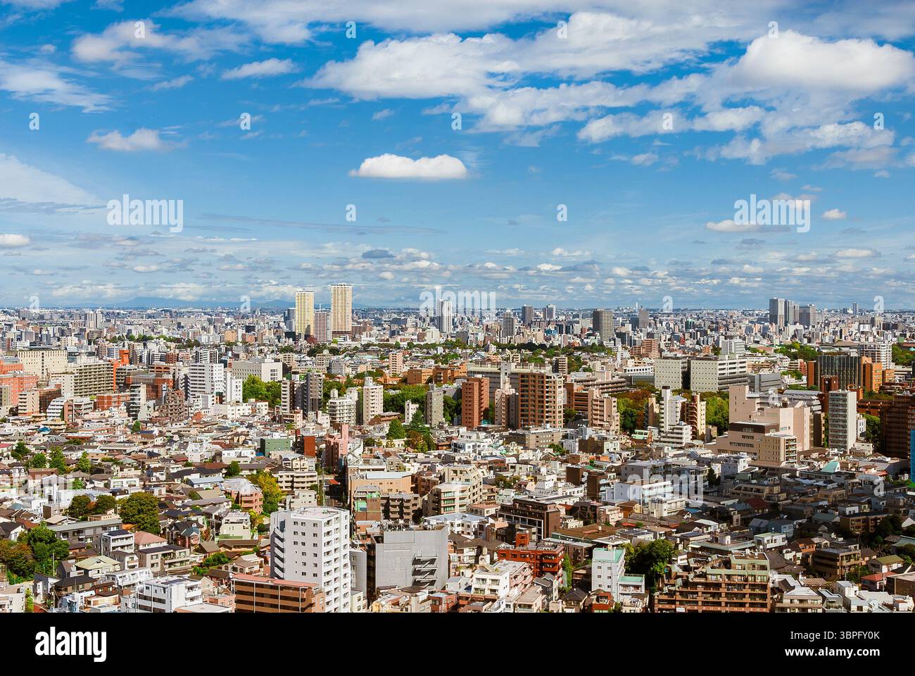 Bunkyo Ward modern skyline and endless suburbs in Tokyo Stock Photo - Alamy