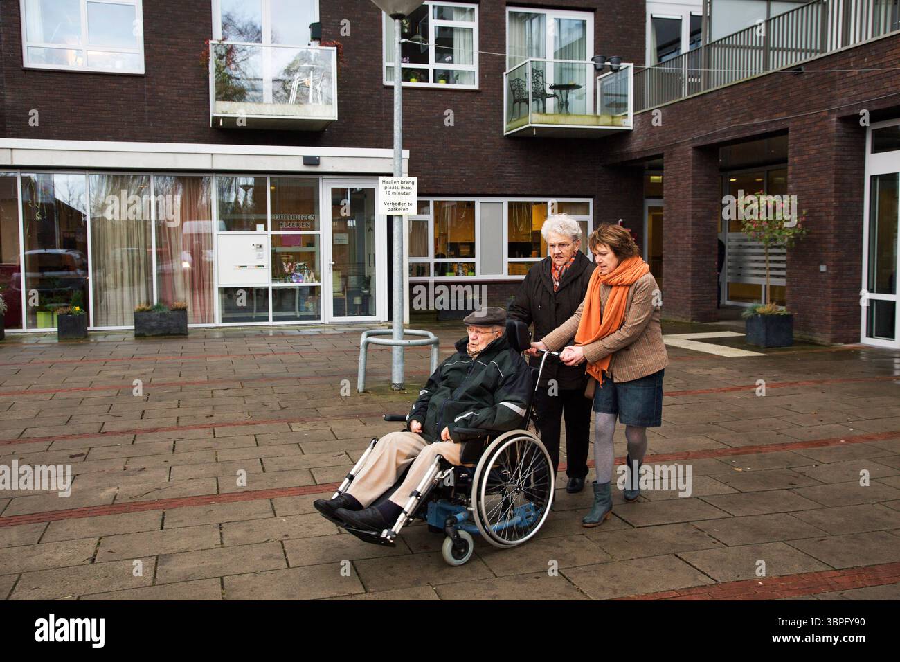 Netherlands, In the village of Gendt, the sister and daughter of their ...