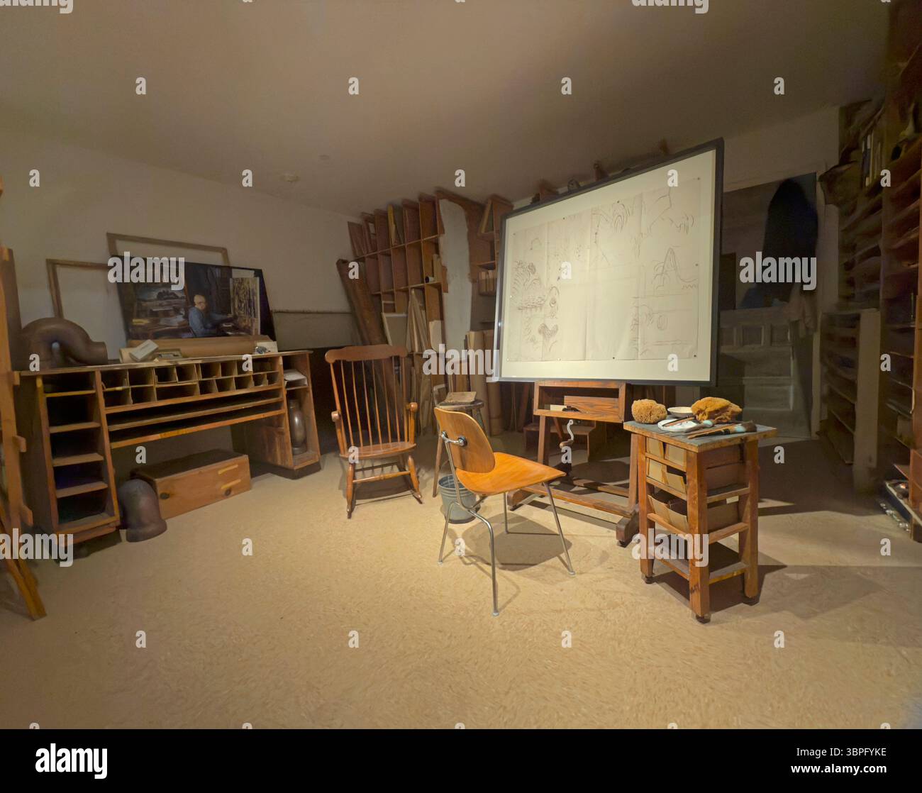 Burchfield penney art center art center public artworks hi-res stock ...