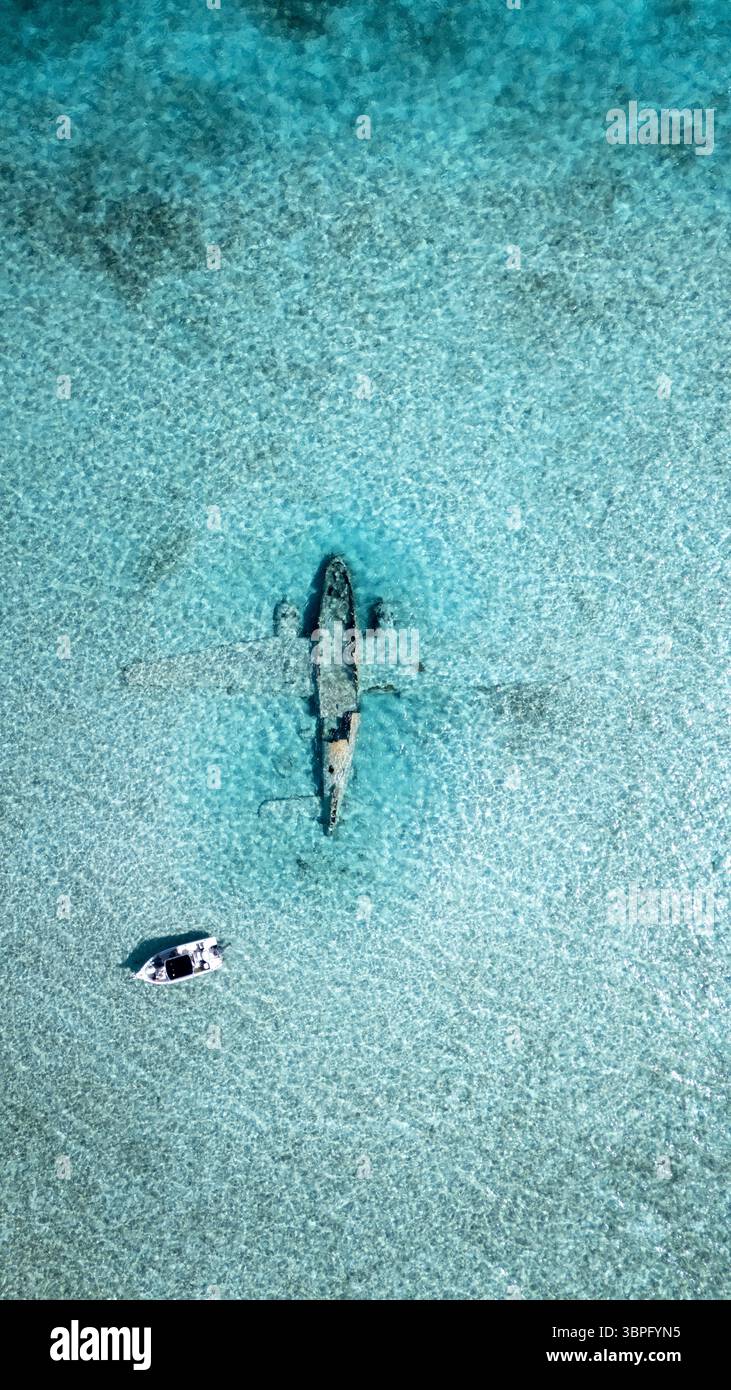 Aerial view sunken plane hi-res stock photography and images - Alamy