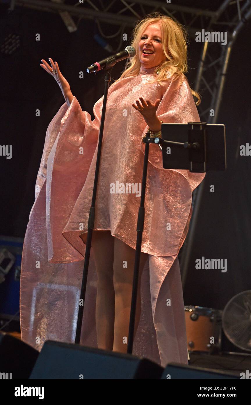 06 July 2025. Guildford, Surrey, UK. Clare Grogan of Altered Images ...