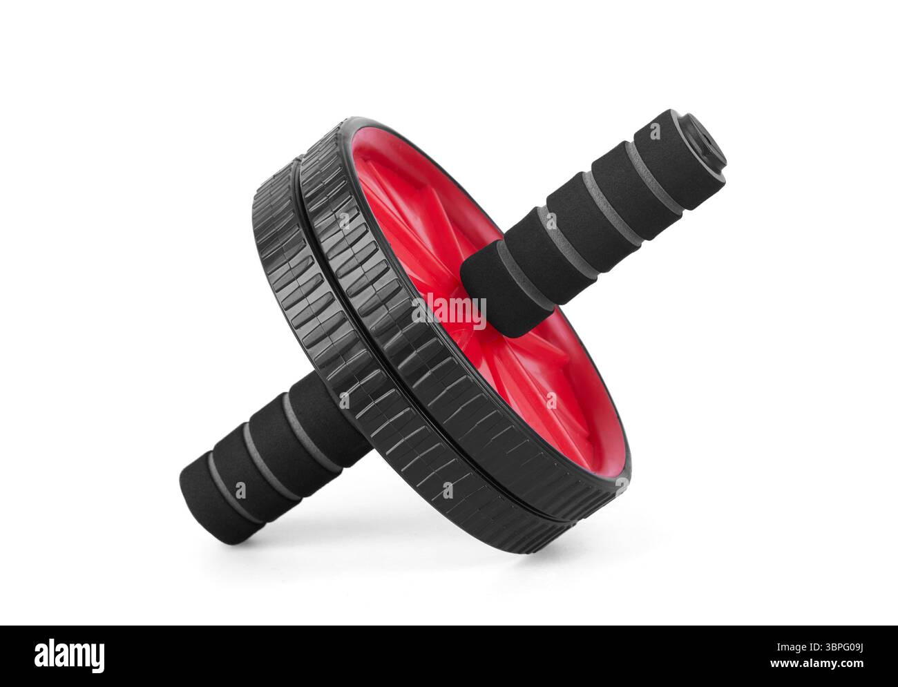 Fitness wheel isolated on white background Stock Photo - Alamy