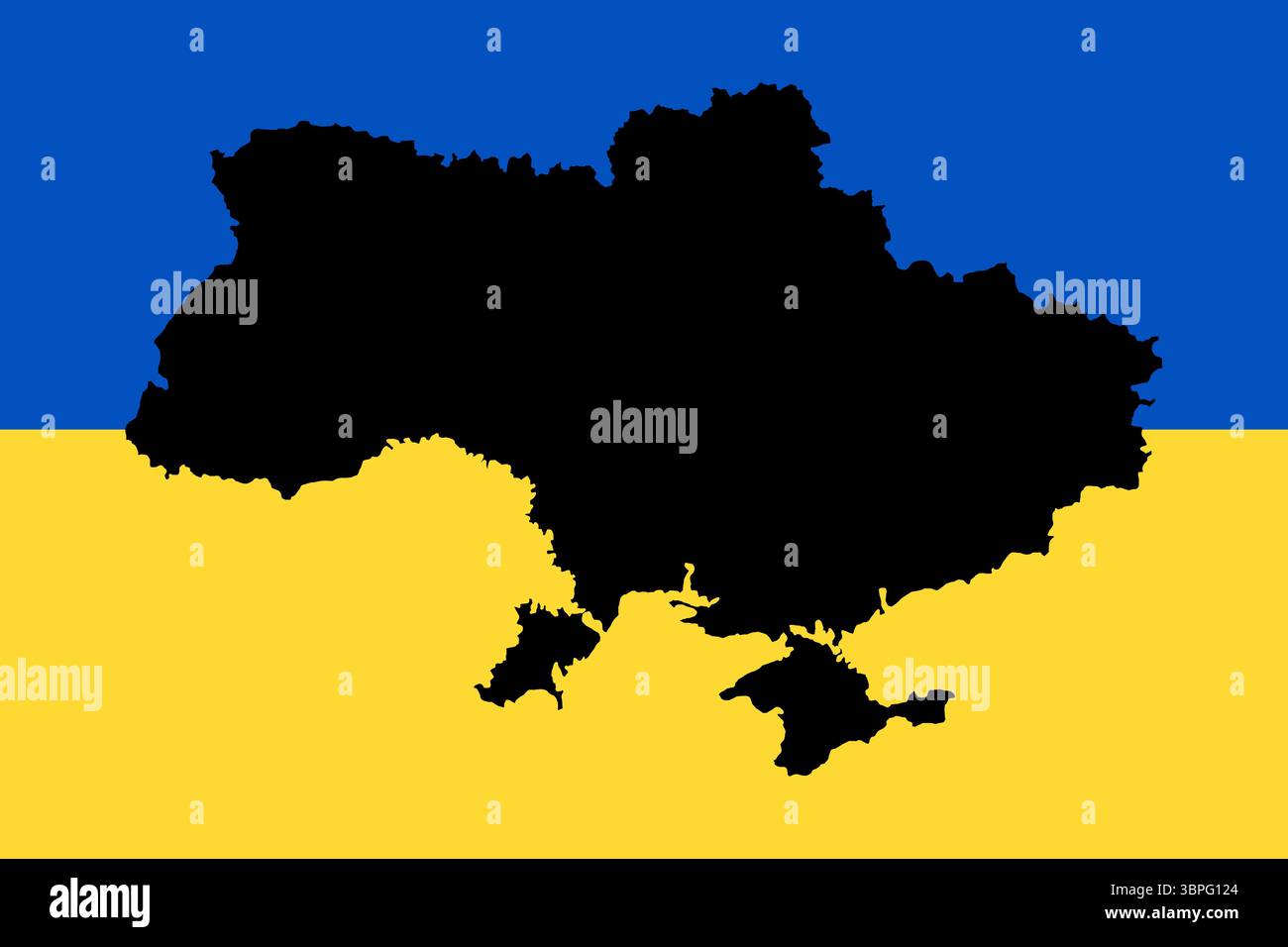 Ukraine Map and Flag. Vector illustration of Ukraine Independence Day ...