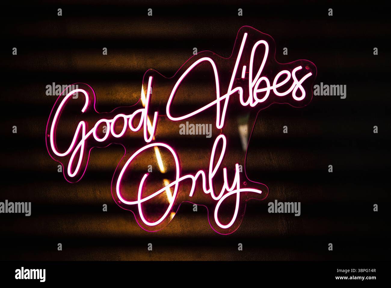 Vibrant neon sign displaying words hi-res stock photography and images ...