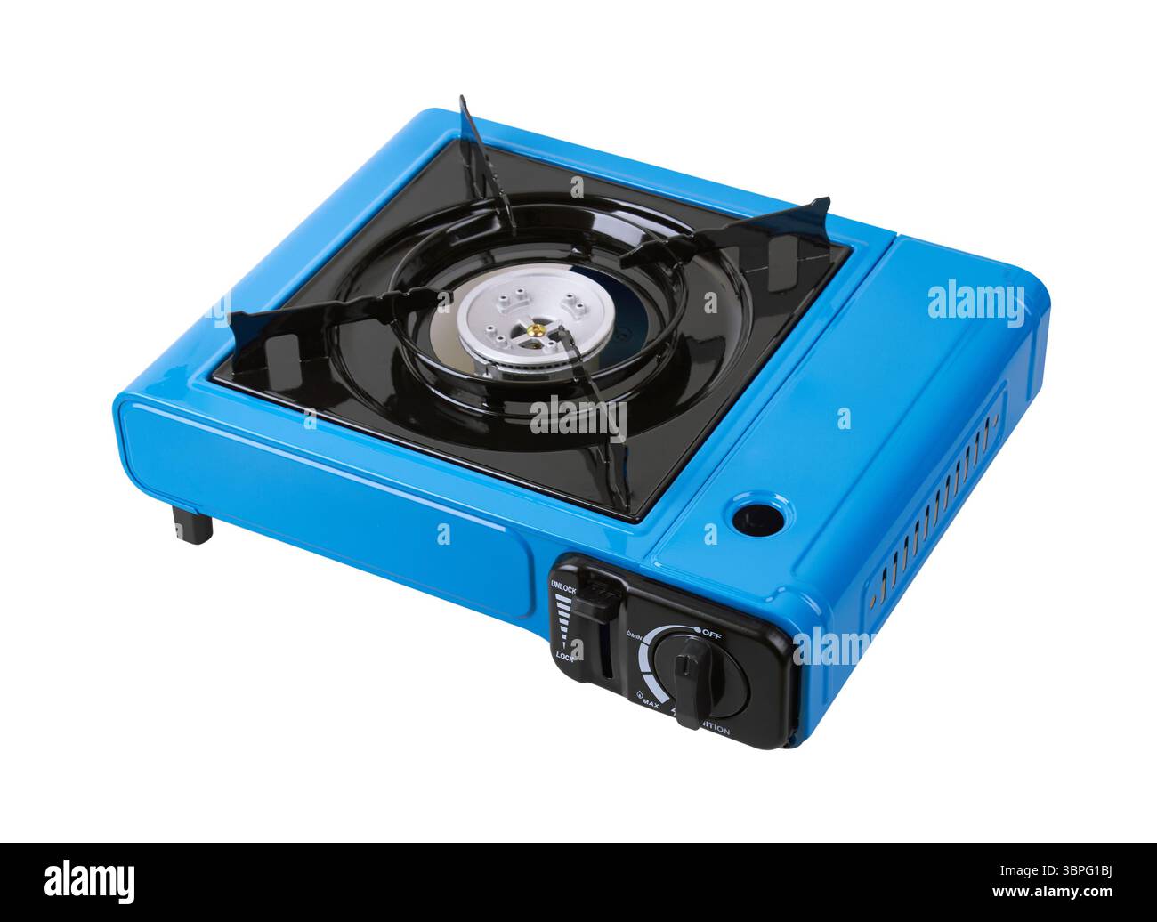 Burning gas fire cooker Cut Out Stock Images & Pictures - Alamy